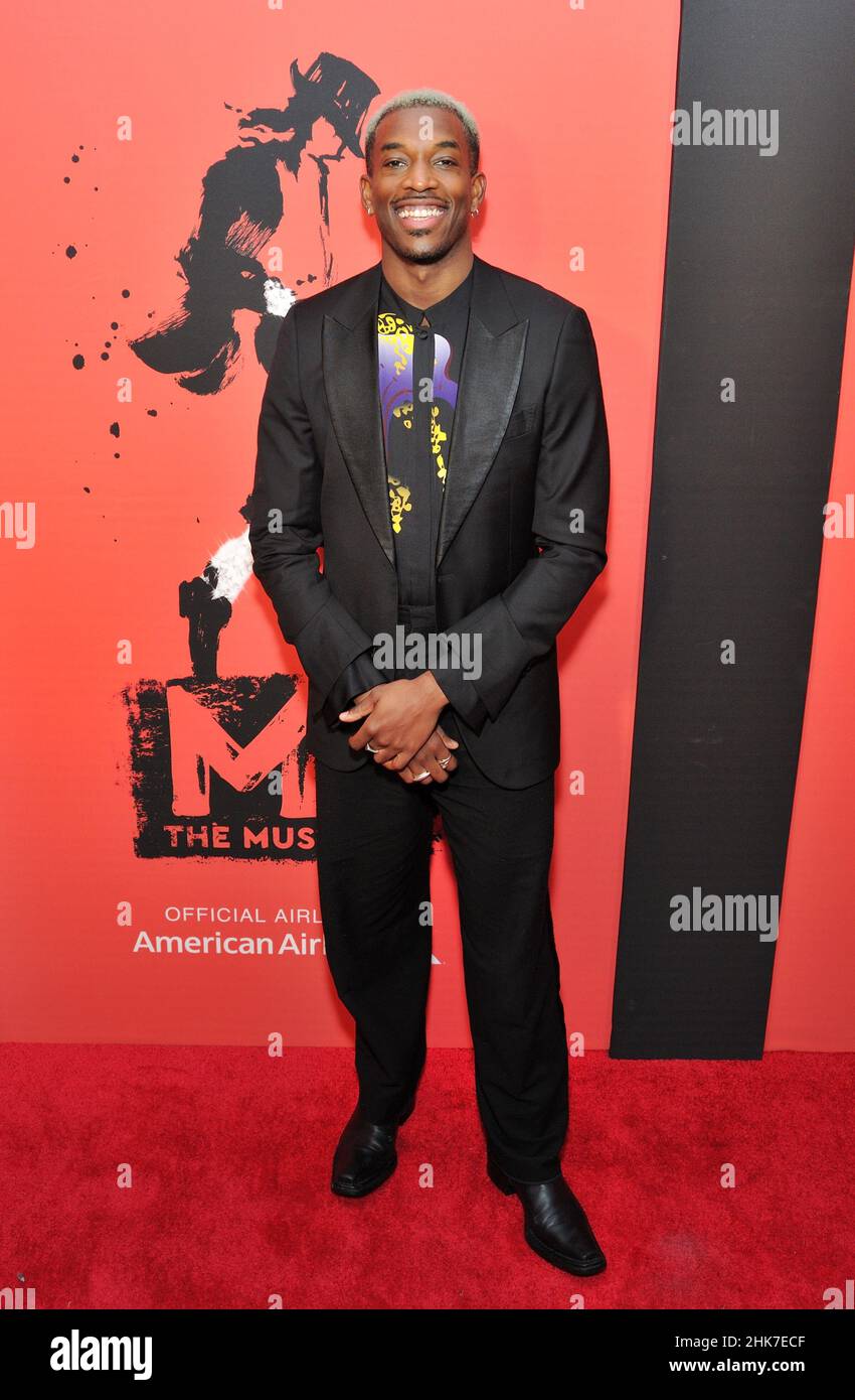 New York, USA. 01st Feb, 2022. Britton Smith attends the opening of "MJ ...