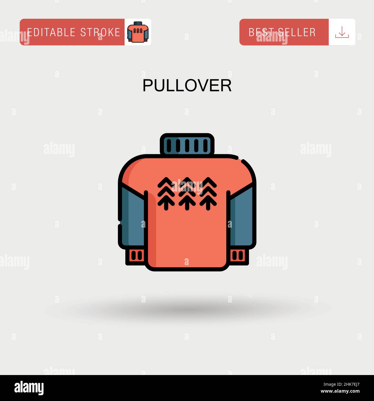 Pullover Simple vector icon Stock Vector Image & Art - Alamy