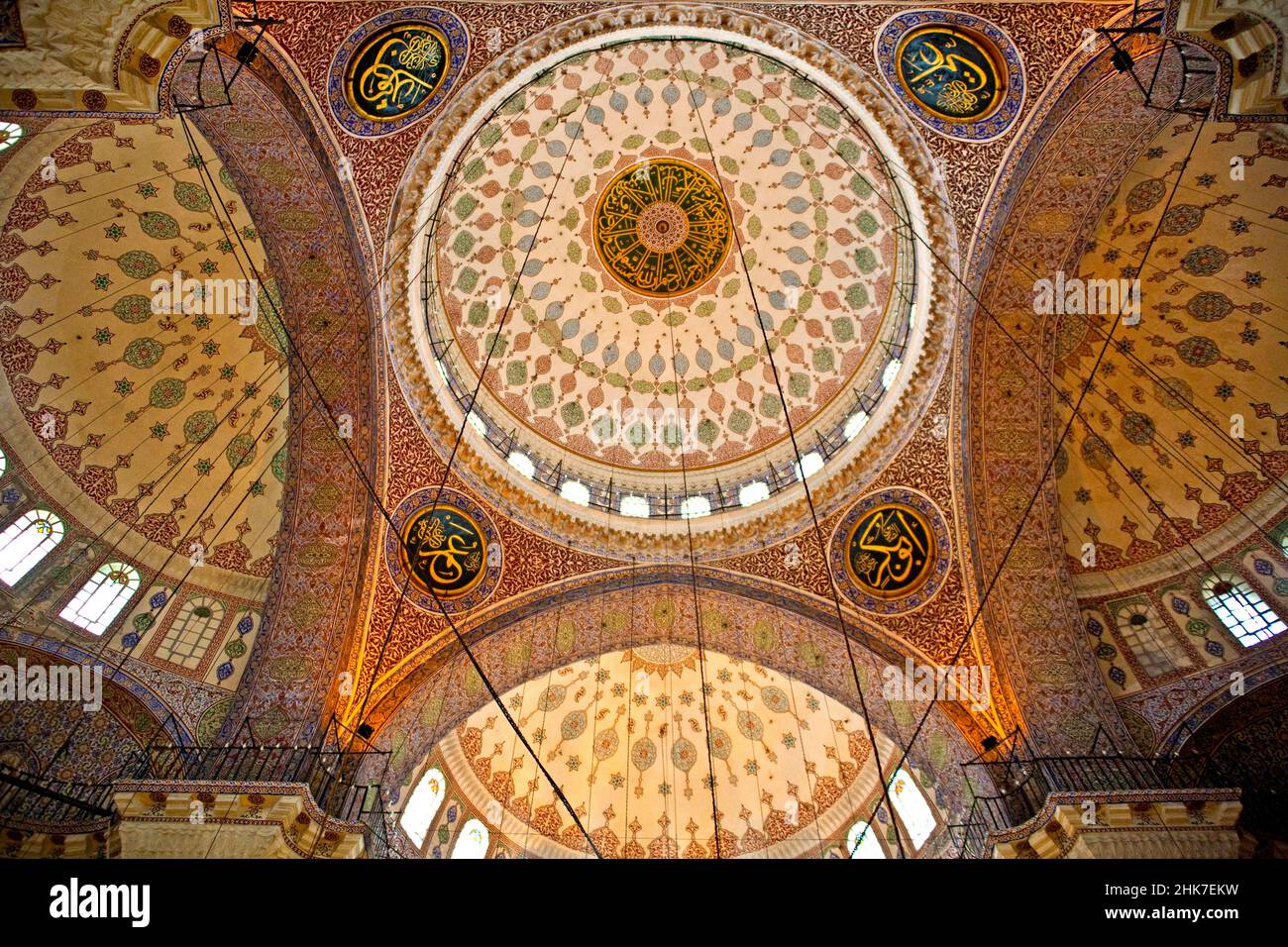 Multiple Domes of the New Mosque, Yeni Camii, Istanbul, Turkey Stock ...
