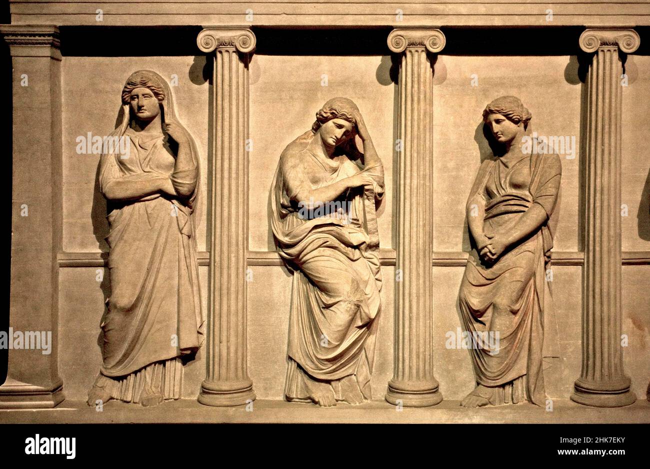Wailing woman sarcophagus from the royal necropolis of Sidon ...