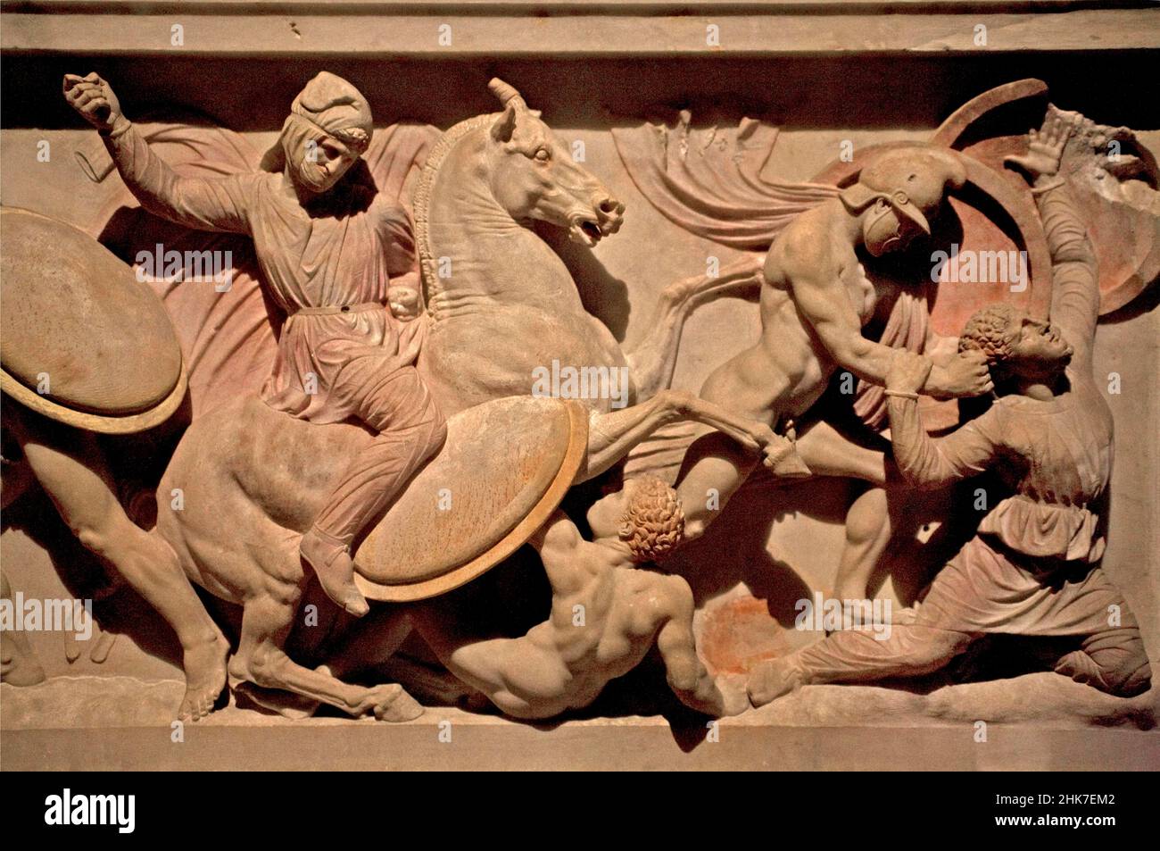 Alexander's sarcophagus from the royal necropolis of Sidon ...