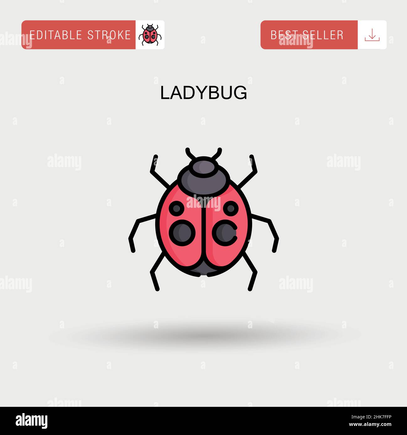 Black ladybird character hi-res stock photography and images - Alamy