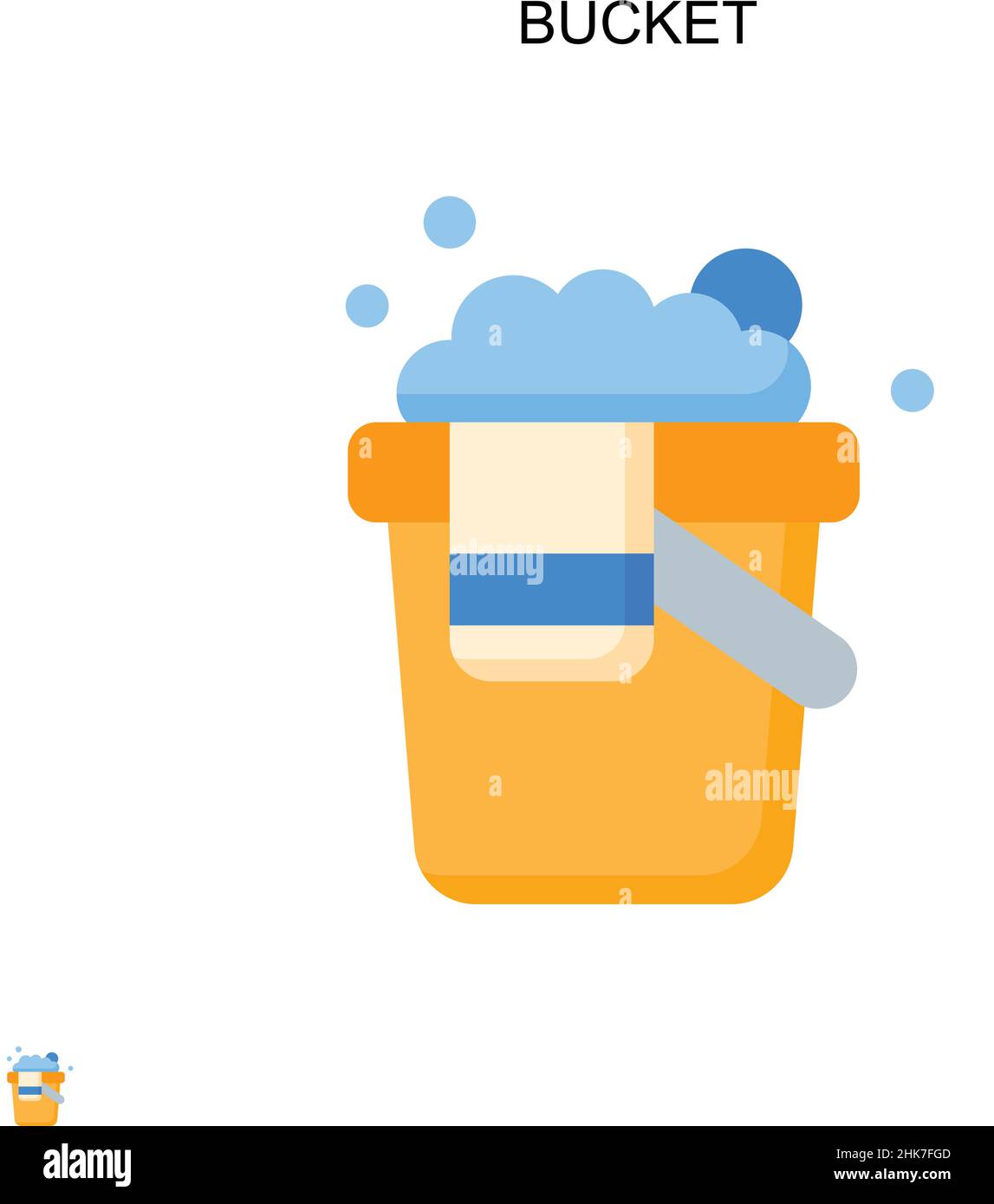 Bucket Simple vector icon. Illustration symbol design template for web ...