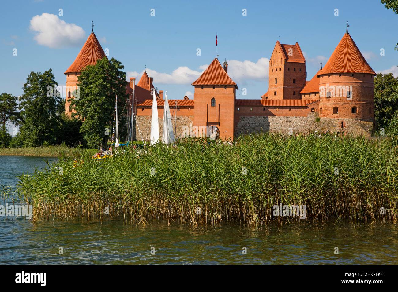 Trakai moated castle, Lithuania, Trakai, Lithuania Stock Photo - Alamy
