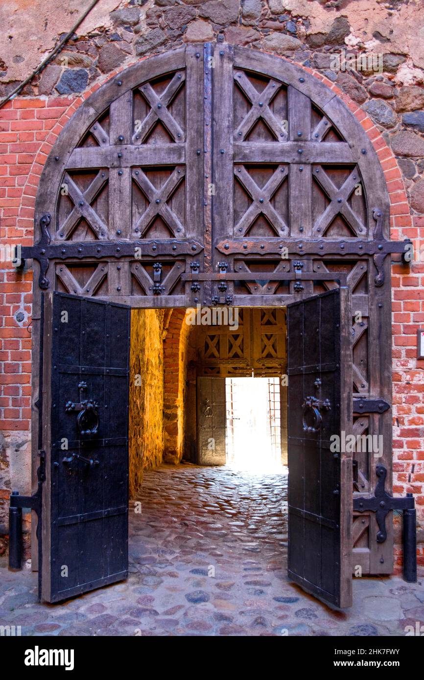 Gate to the Interior, Trakai Water Castle, Lithuania, Trakai, Lithuania ...