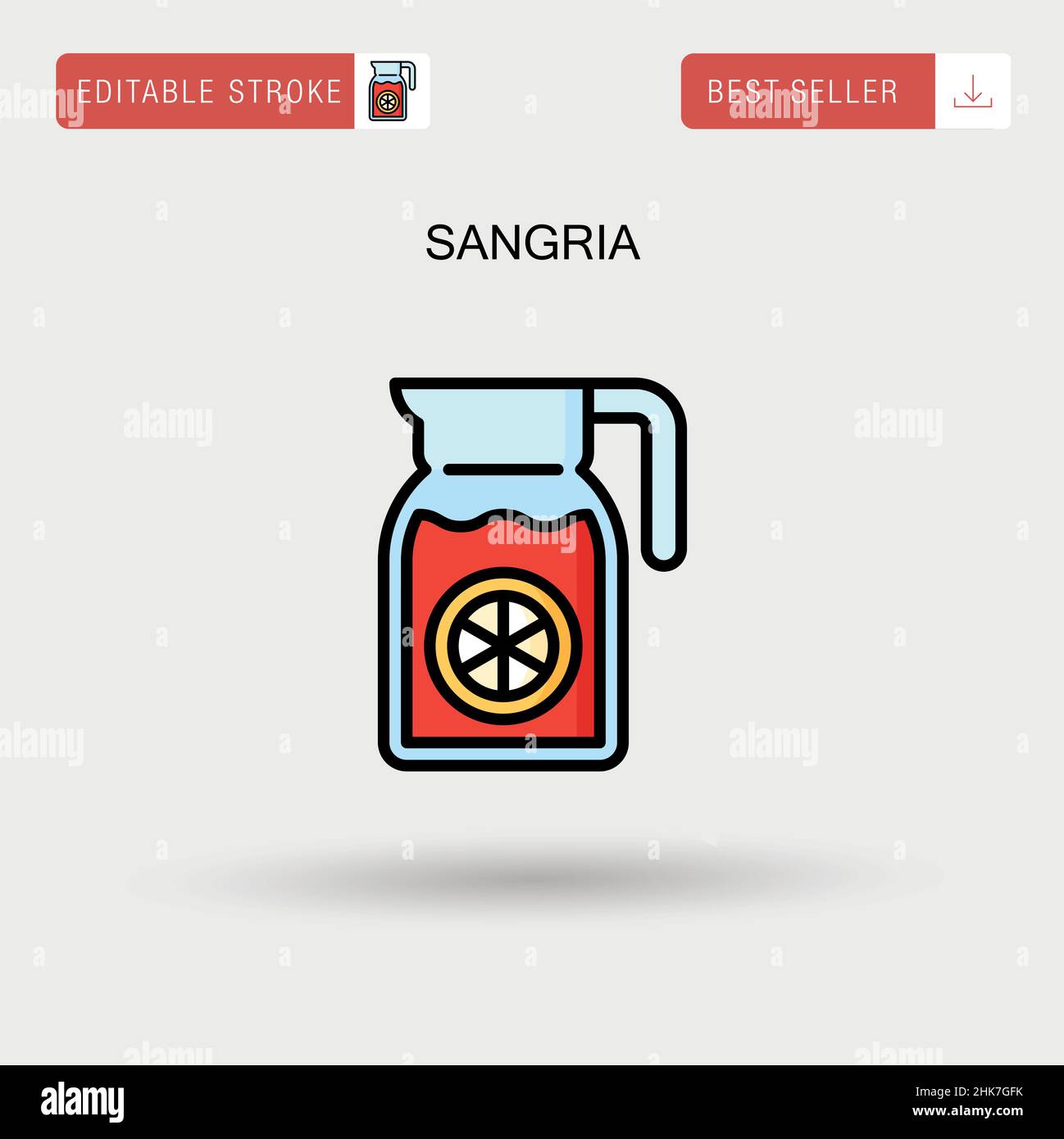 Traditional red sangria Stock Vector Images - Alamy