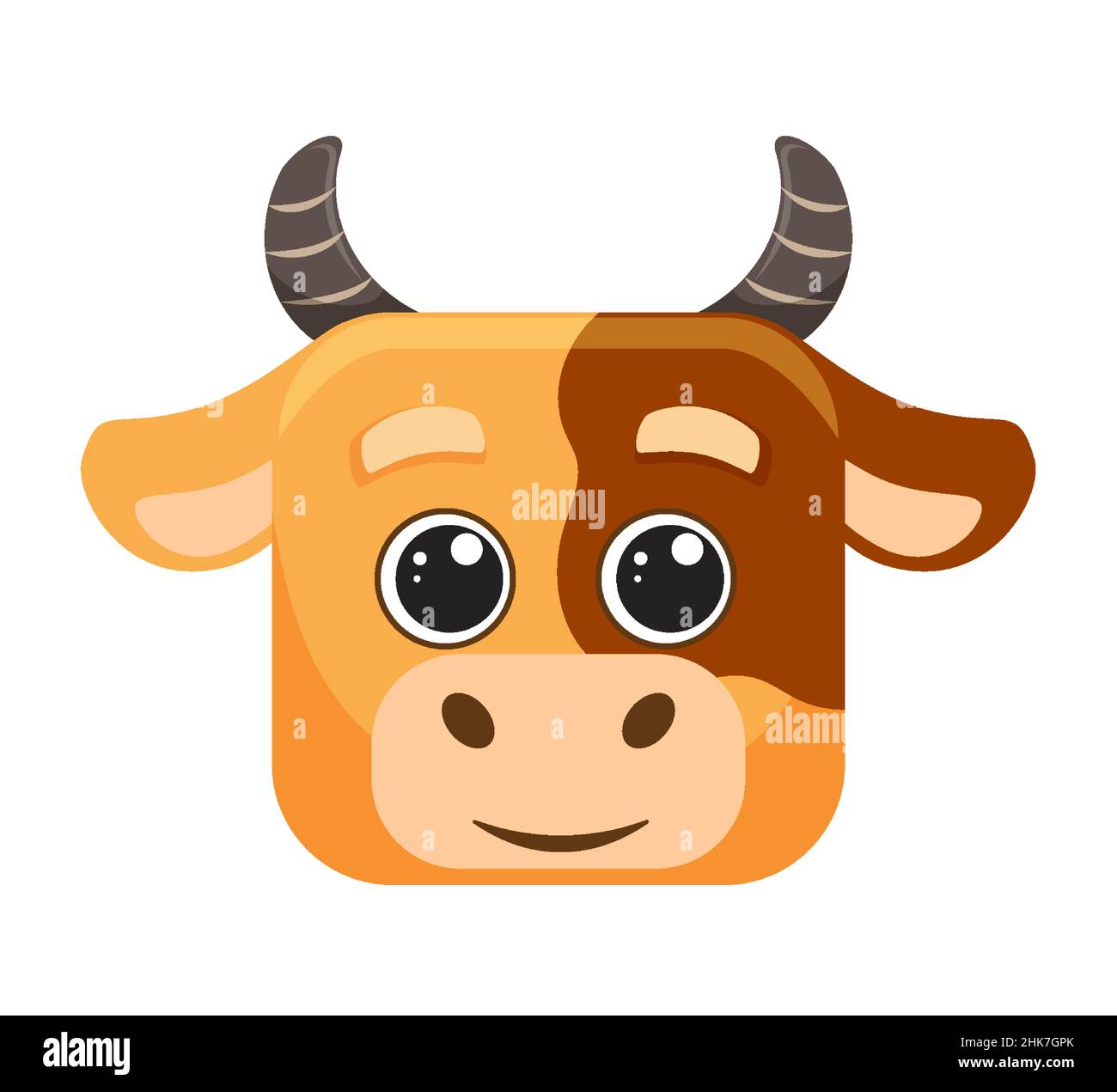 Curly cow Stock Vector Images - Alamy