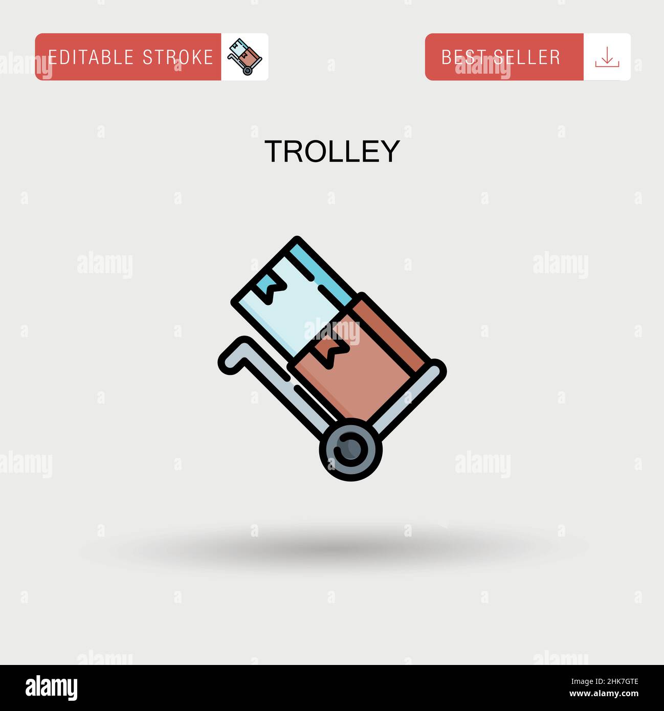 3d illustration grocery trolley Stock Vector Images - Alamy