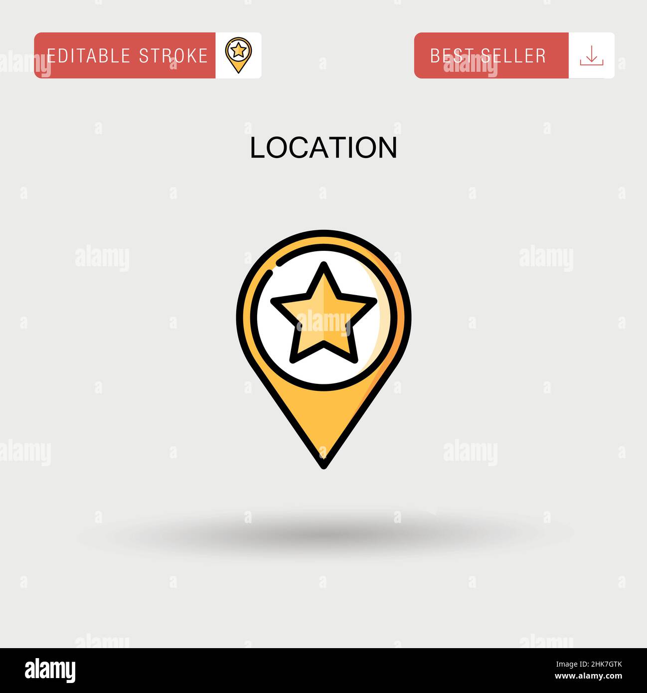 Location Simple vector icon Stock Vector Image & Art - Alamy