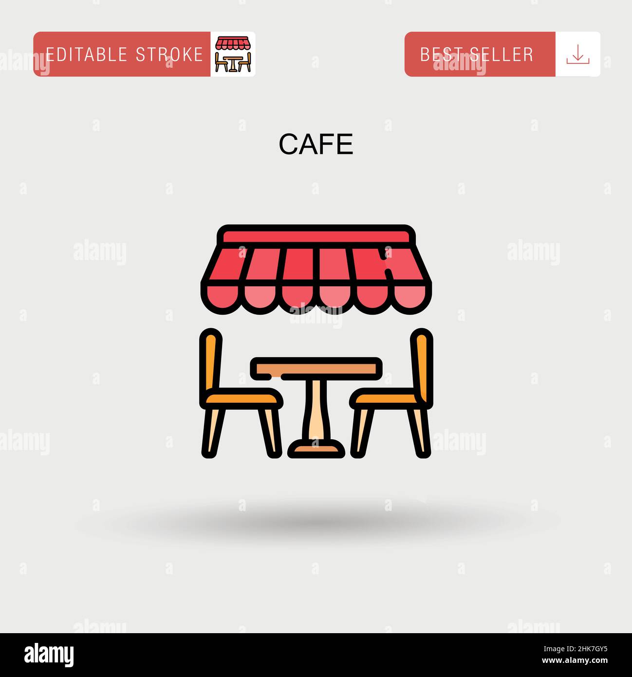 Cafe Simple vector icon Stock Vector Image & Art - Alamy