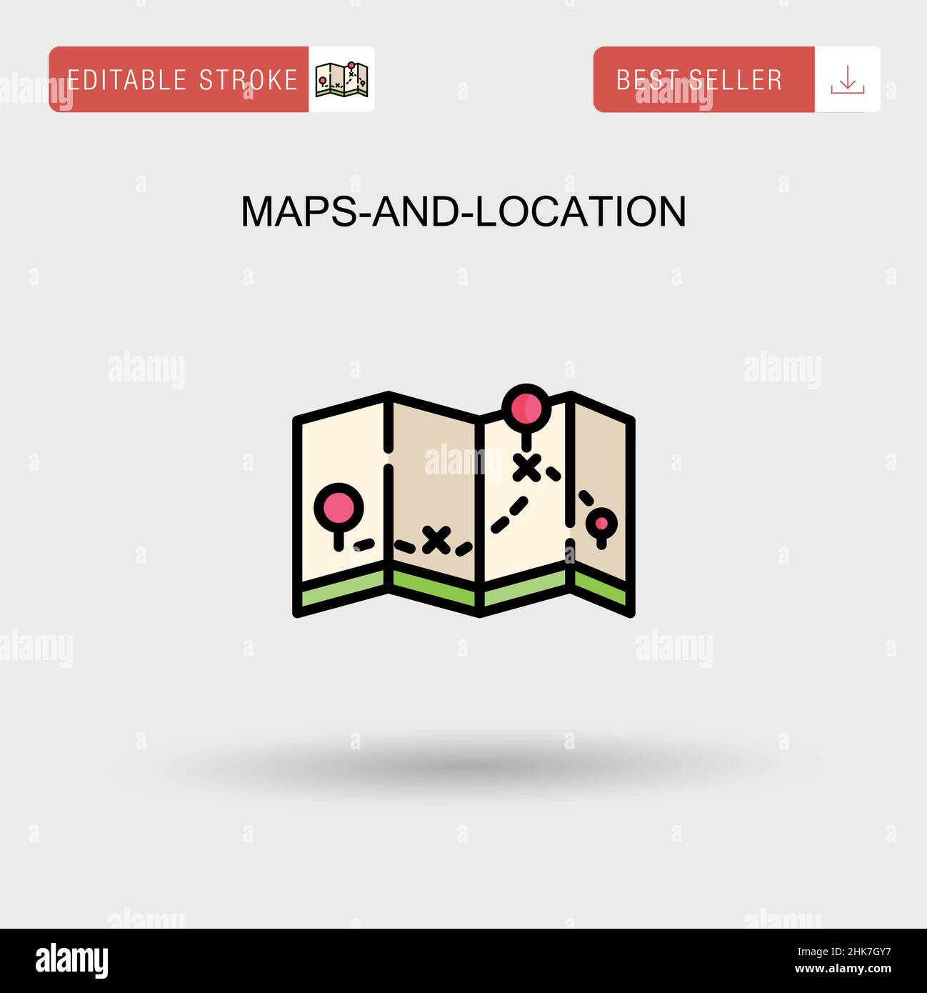 Maps route location road hi-res stock photography and images - Alamy