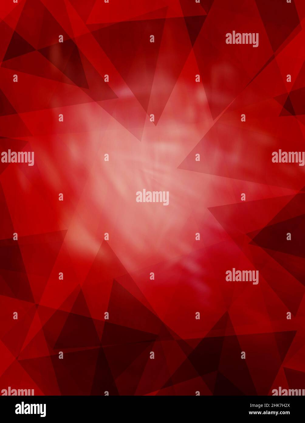 Abstract dark red vertical background with transparent triangles for ...