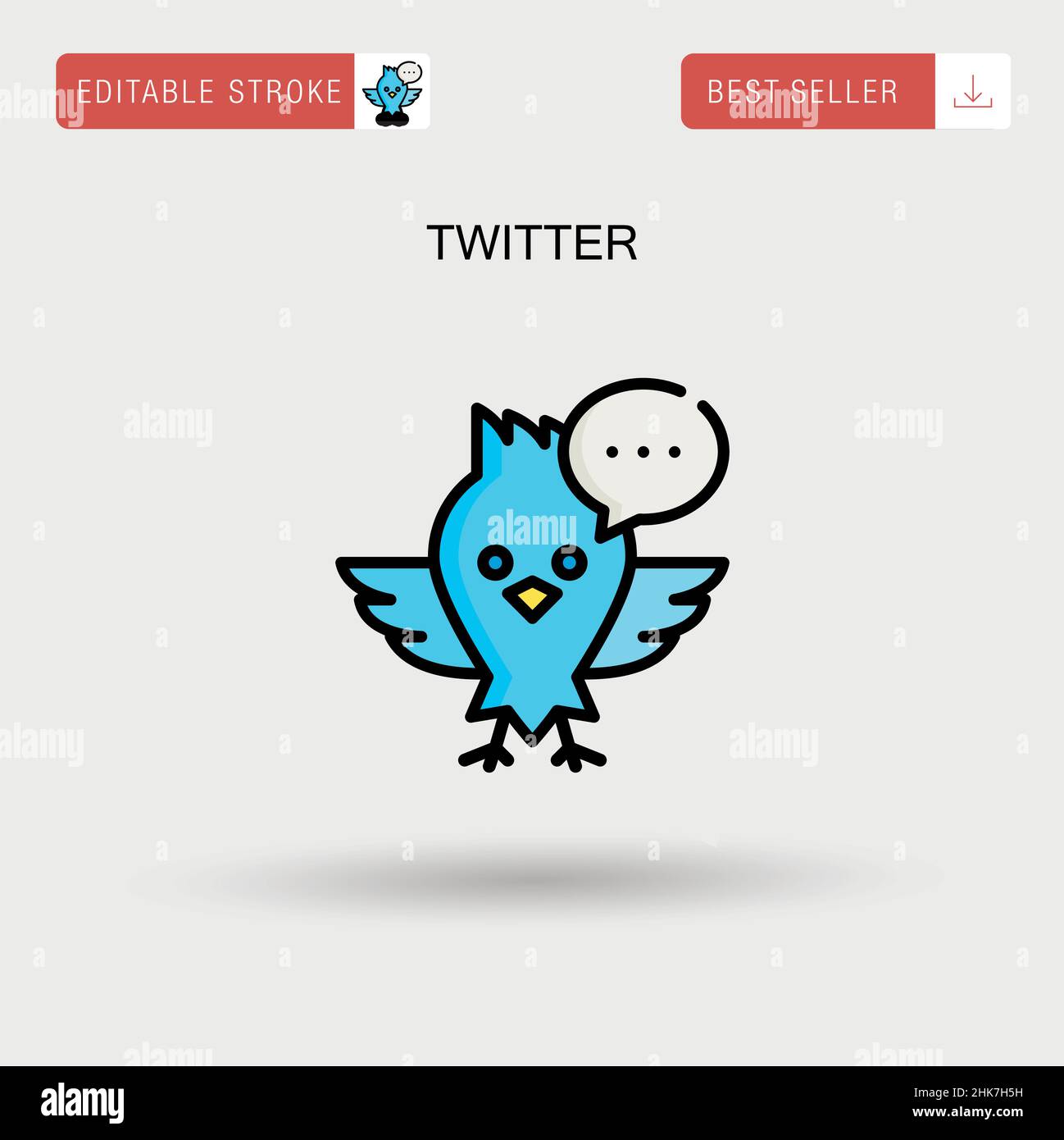 Twitter page Stock Vector Images - Alamy