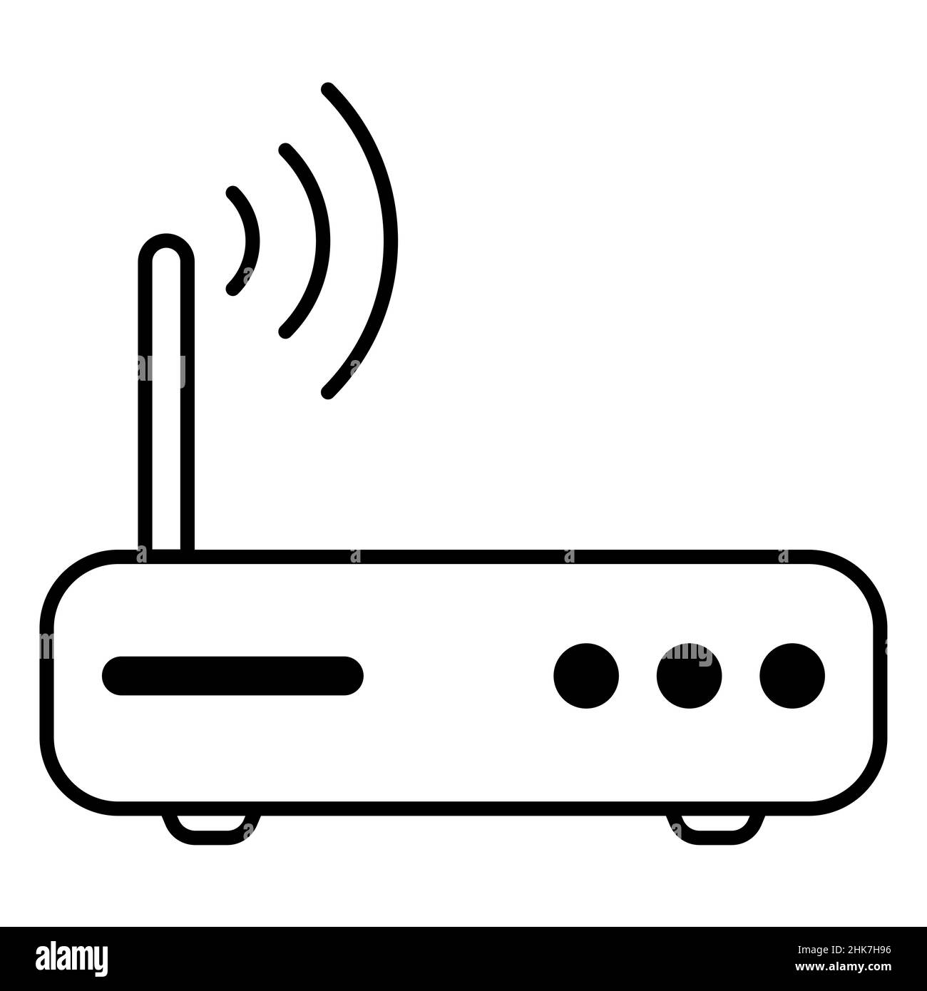 Router icon. Router related signal icon. Vector illustration isolated ...