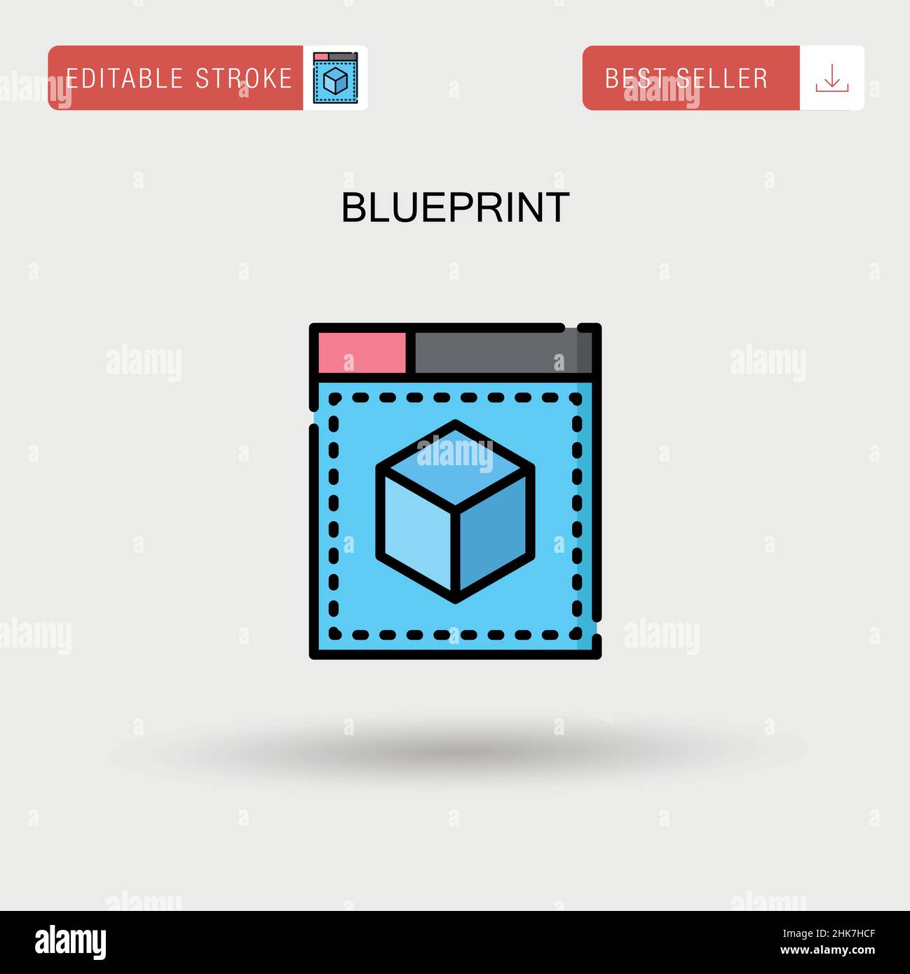 Blueprint drawing project industry detail Stock Vector Images - Alamy