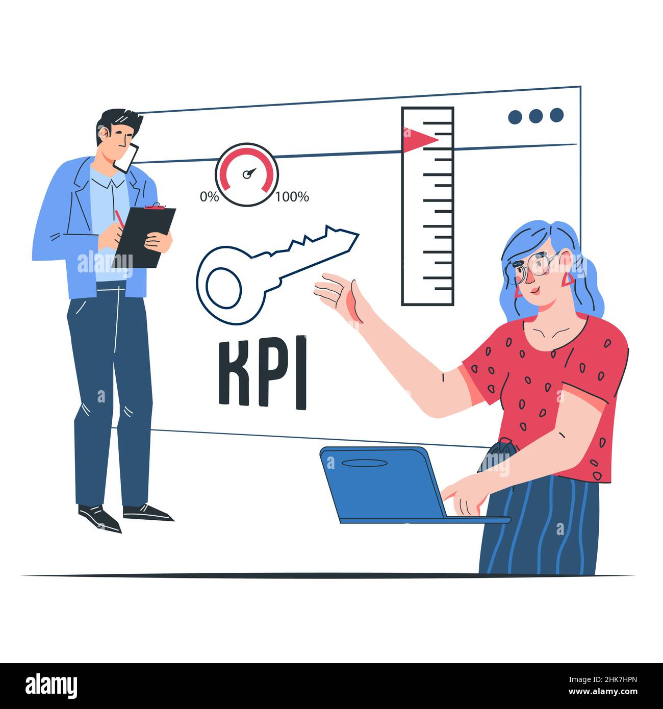 Business kpi dashboard Cut Out Stock Images & Pictures - Alamy