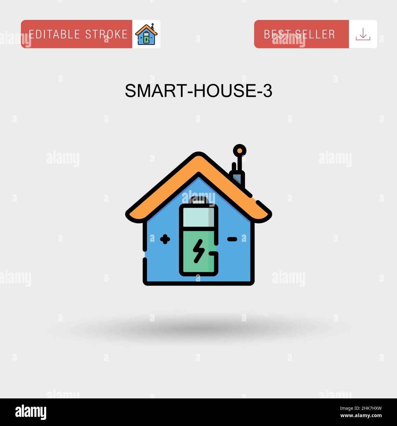 Smart-house-3 Simple vector icon Stock Vector Image & Art - Alamy