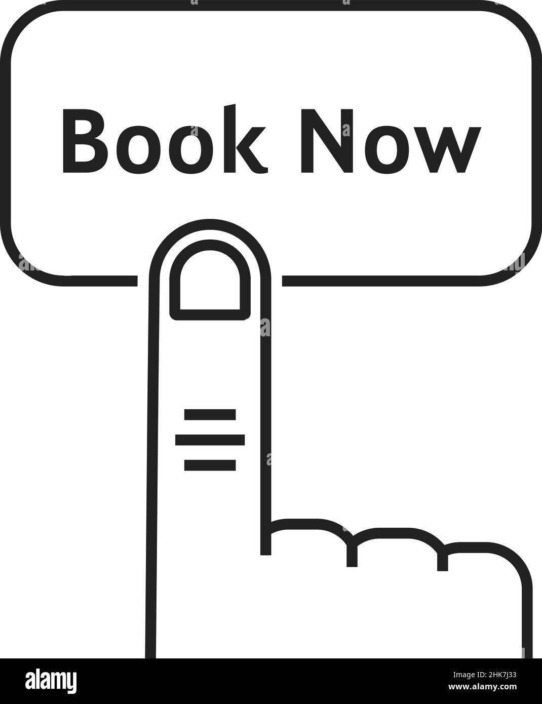 minimal thin line book now button Stock Vector Image & Art - Alamy