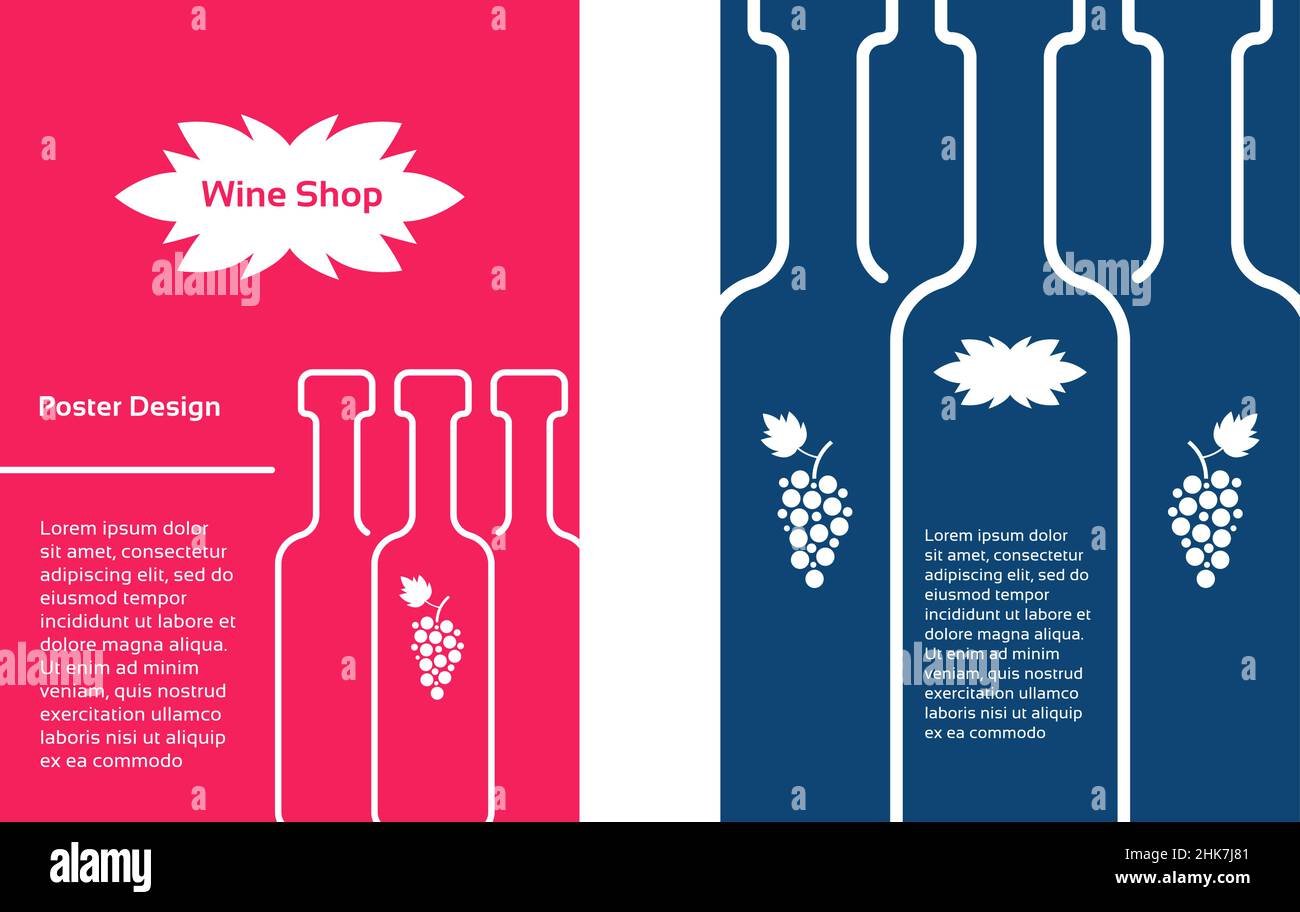 wine menu layout template design Stock Vector Image & Art - Alamy