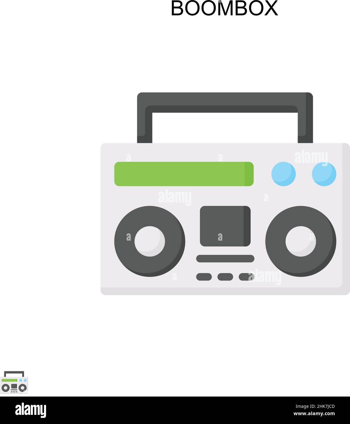 Simple Boombox Vector