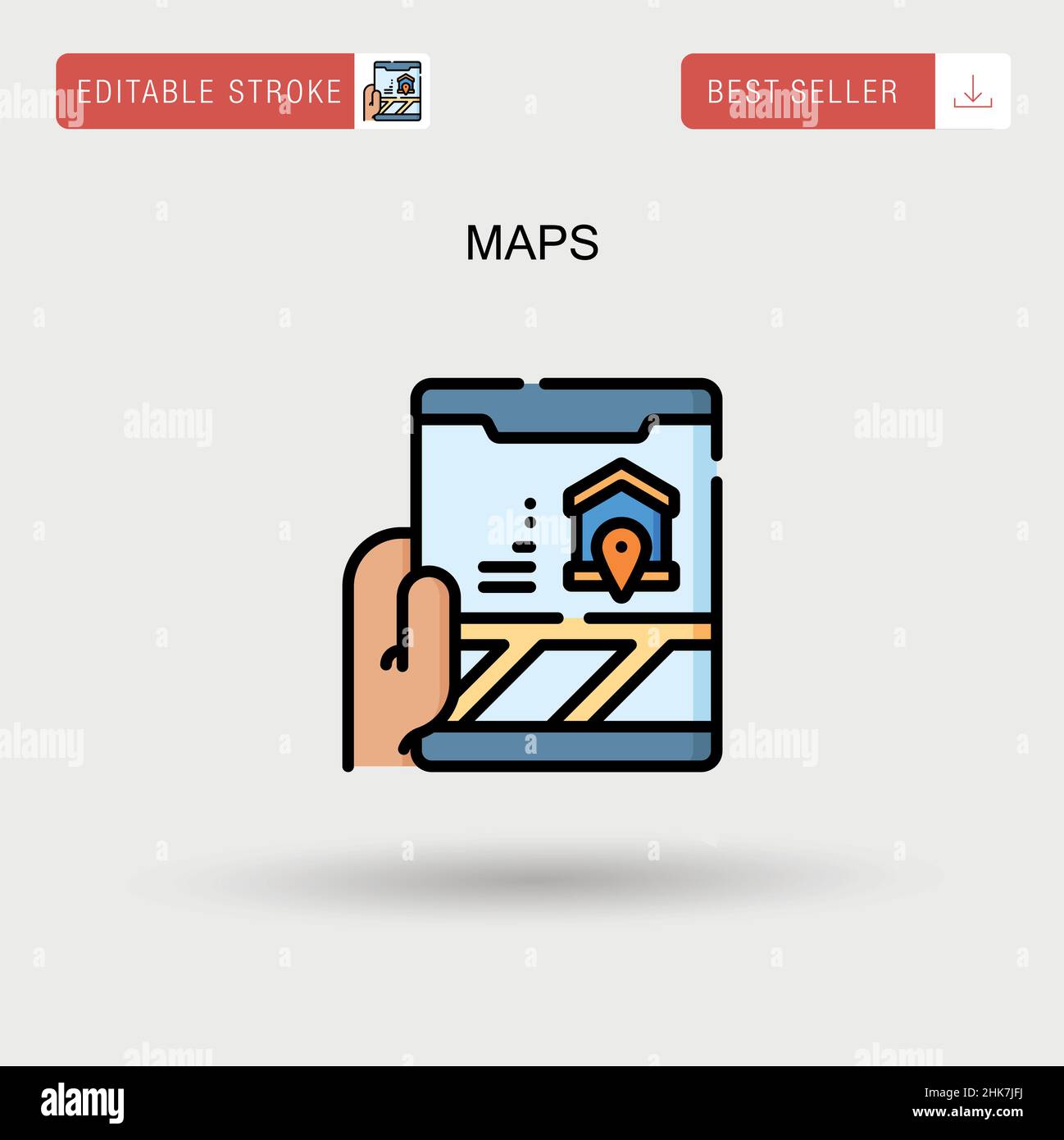 Maps Simple vector icon Stock Vector Image & Art - Alamy