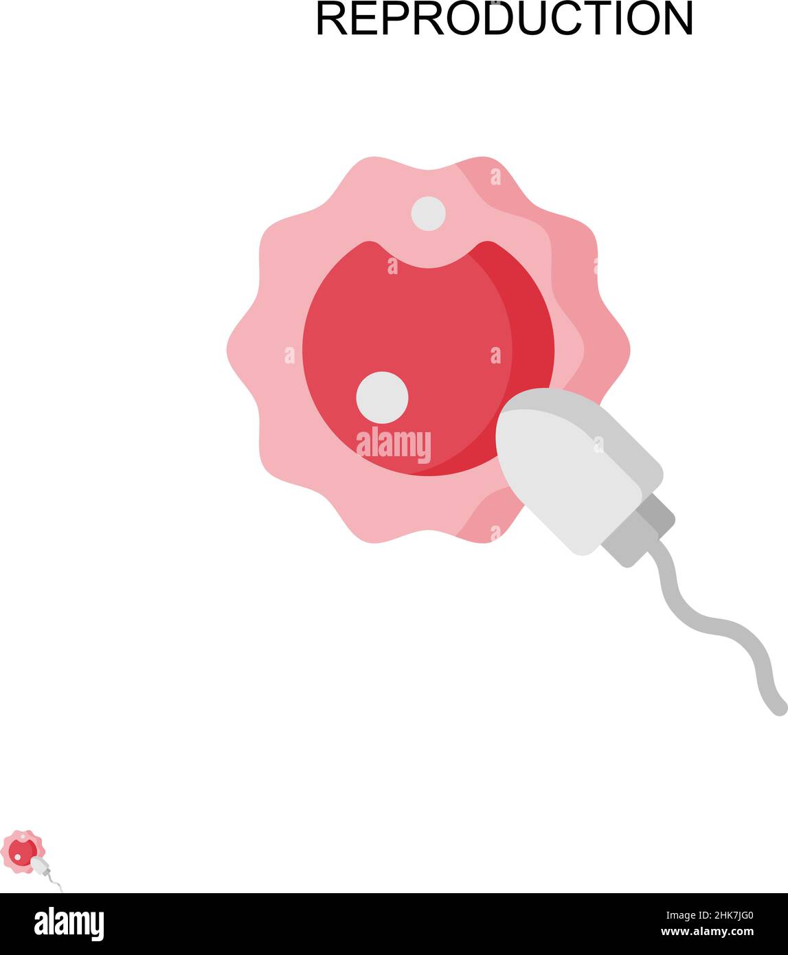 Reproduction Simple vector icon. Illustration symbol design template ...