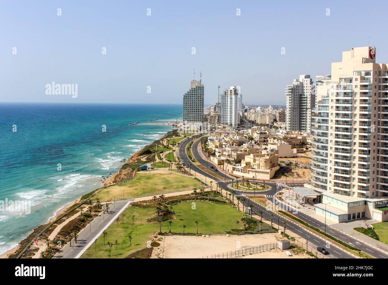Netanya, Israel on the Mediterranean Sea Stock Photo - Alamy