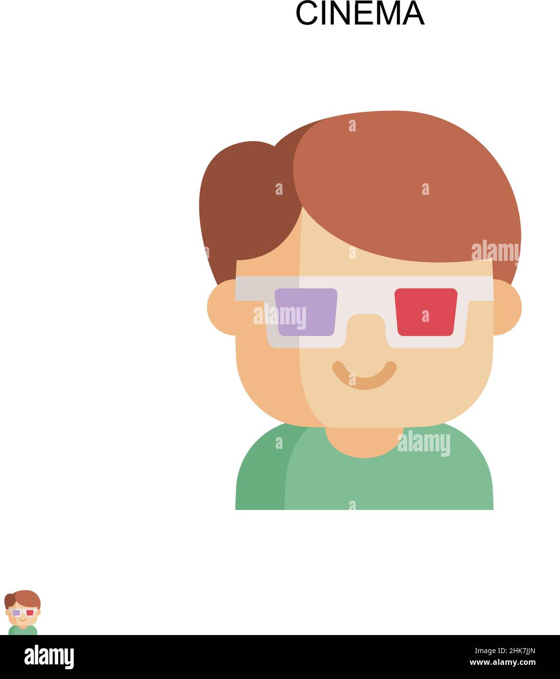 Cinema 3d people Stock Vector Images - Alamy