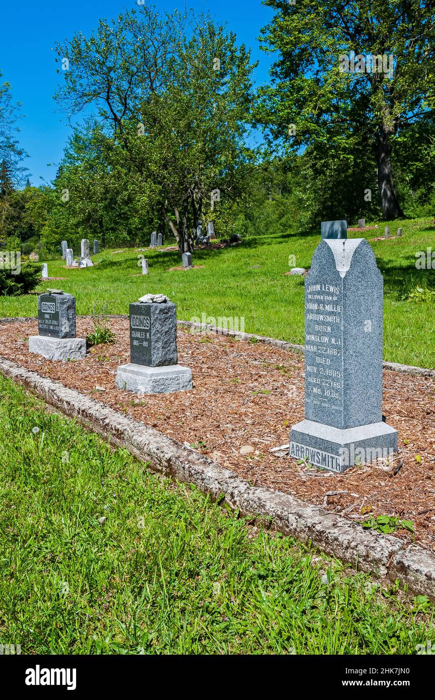 Peter Saar Cemetery in the Panther Lake area of Kent, Washington Stock ...