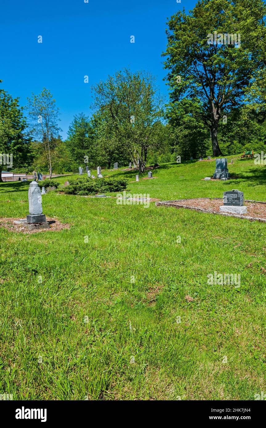 Peter Saar Cemetery in the Panther Lake area of Kent, Washington Stock ...