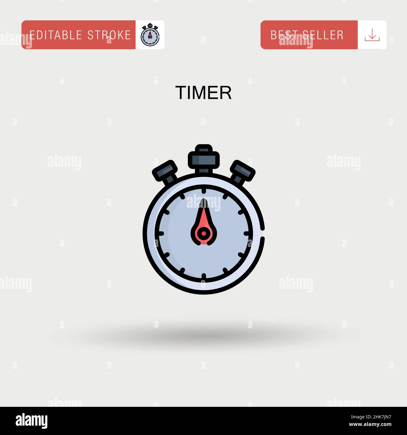 Timer Simple vector icon Stock Vector Image & Art - Alamy