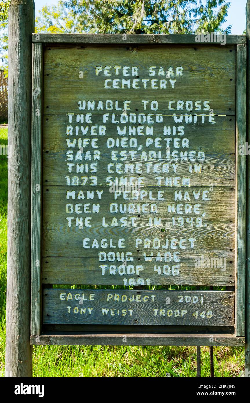 Pioneer cemetery sign hi-res stock photography and images - Alamy