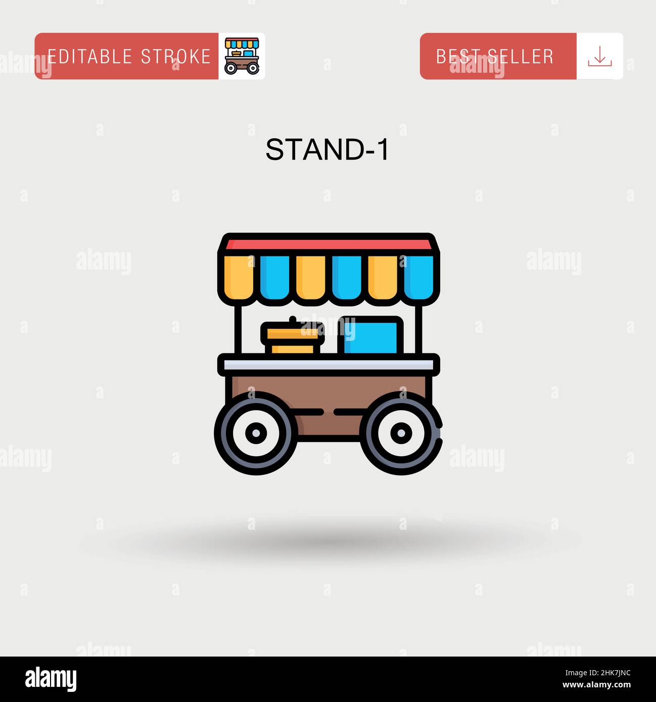 Stand-1 Simple vector icon Stock Vector Image & Art - Alamy