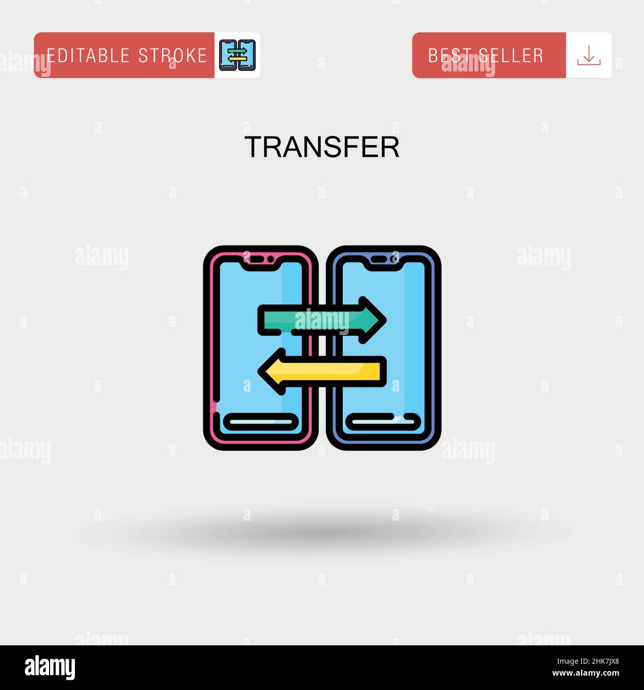 Transfer Simple vector icon Stock Vector Image & Art - Alamy