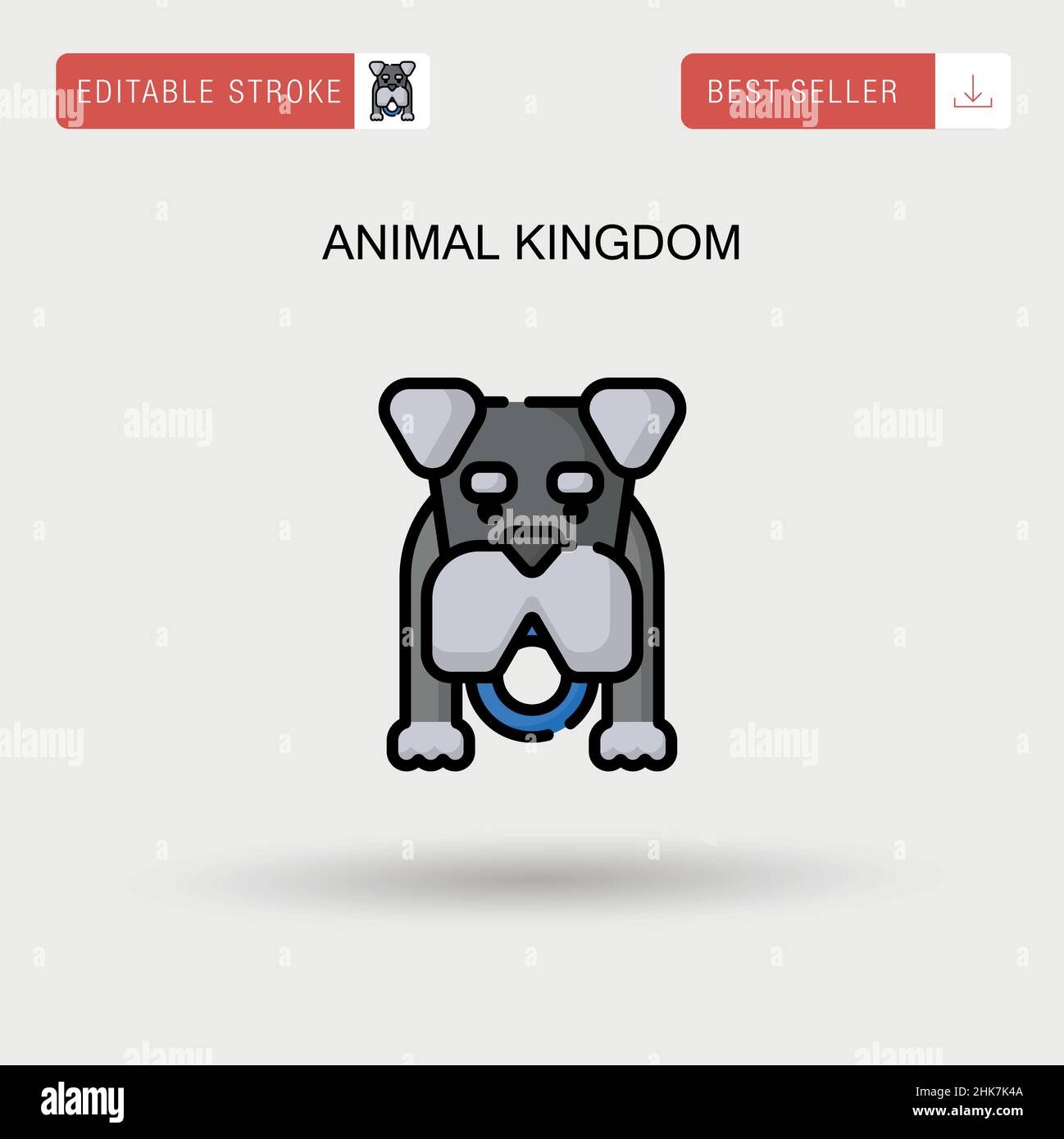 Animal kingdom Simple vector icon Stock Vector Image & Art - Alamy