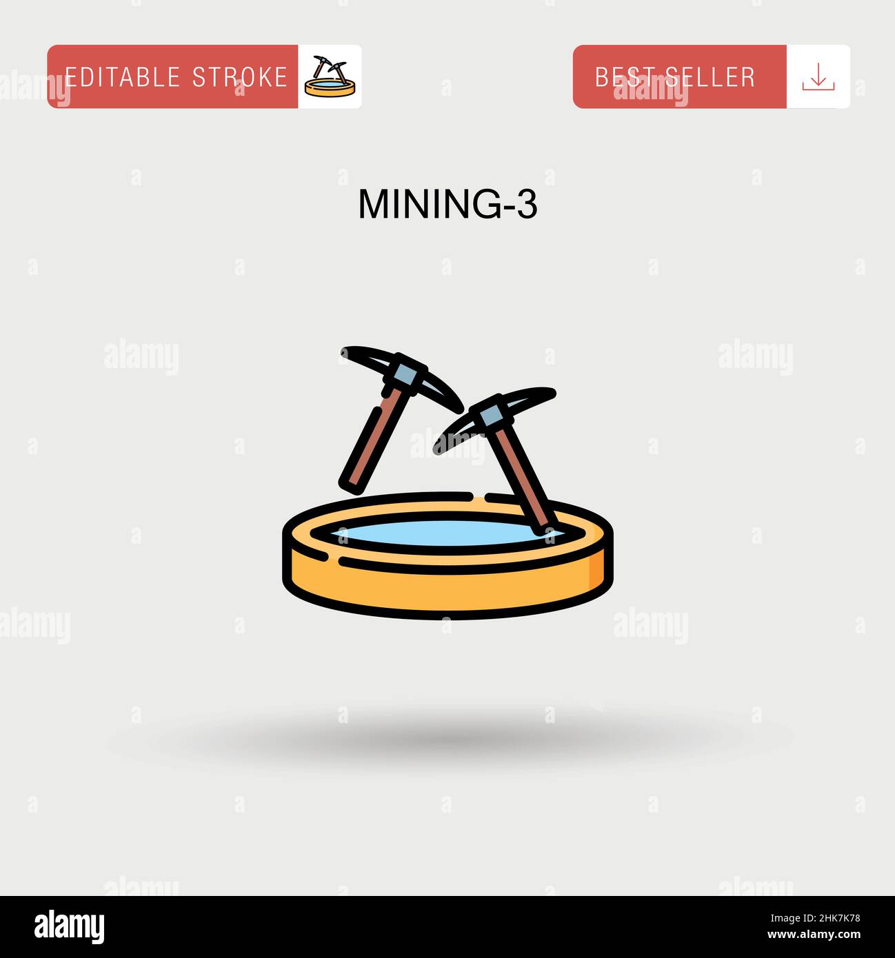 Mining-3 Simple vector icon Stock Vector Image & Art - Alamy