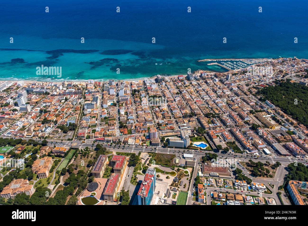 Yacht harbour and club nautico colonia san pedro hi-res stock ...