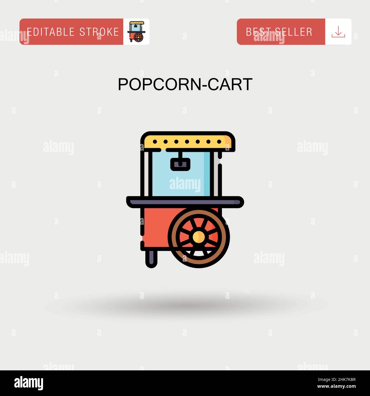 Cinema popcorn seller Stock Vector Images - Alamy