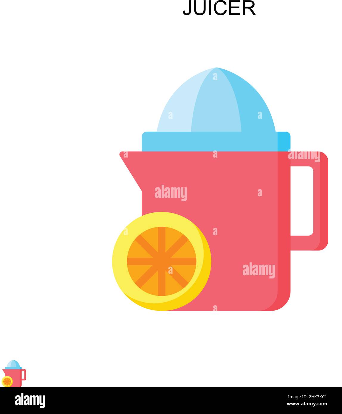 Juicer Simple vector icon. Illustration symbol design template for web ...