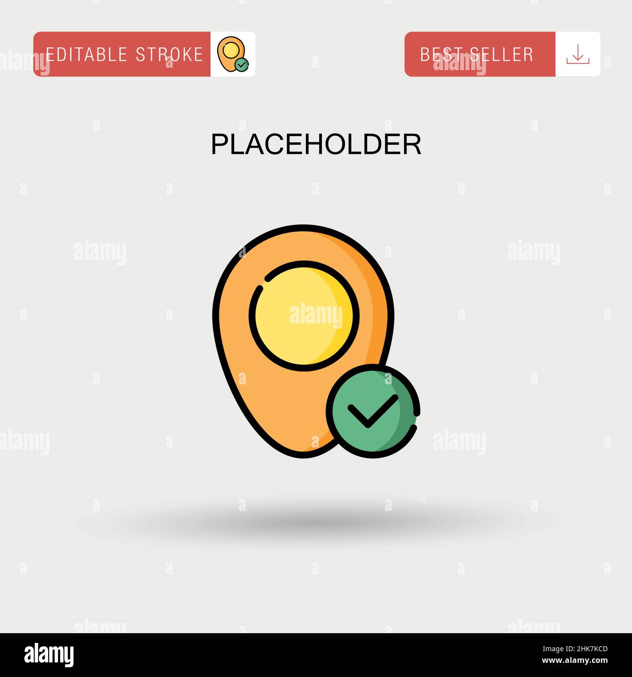 Placeholder Simple vector icon Stock Vector Image & Art - Alamy