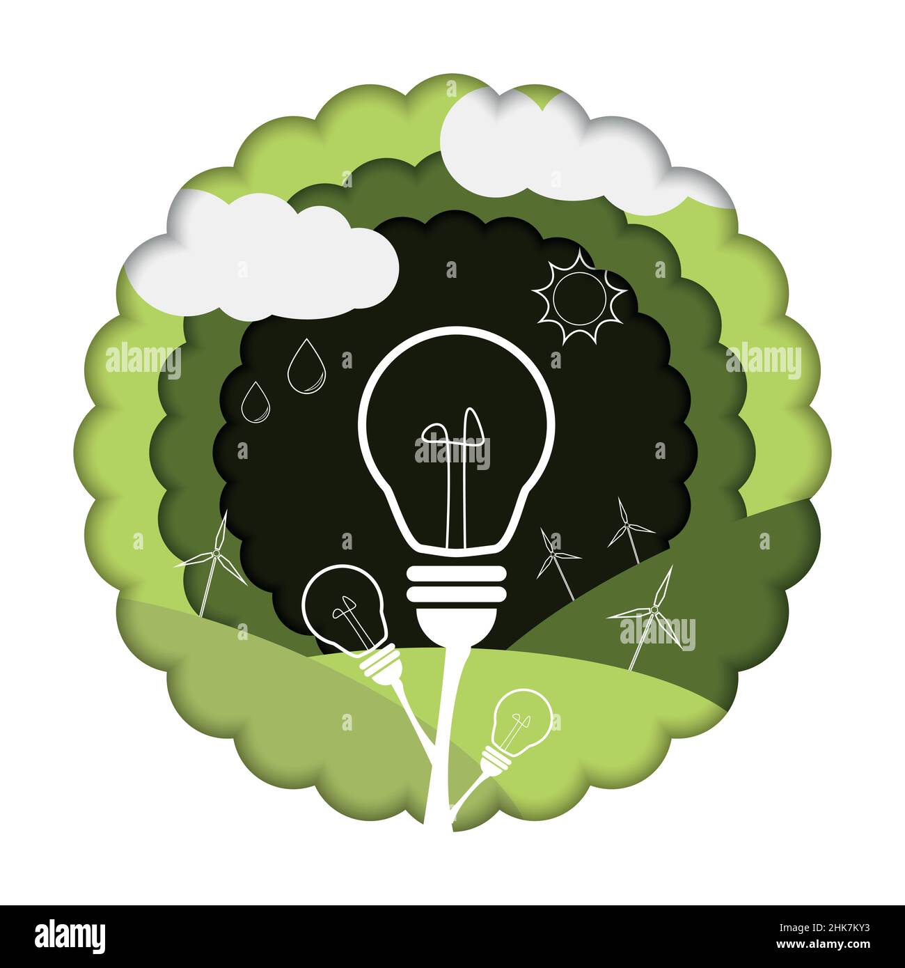 Save energy cut out Stock Vector Images - Alamy