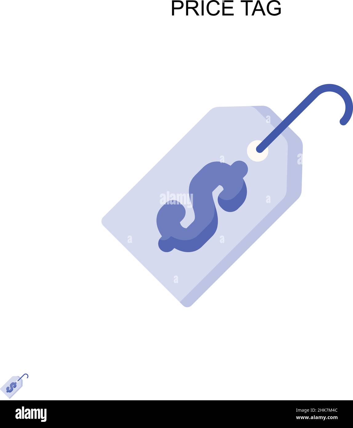 Price tag Simple vector icon. Illustration symbol design template for ...