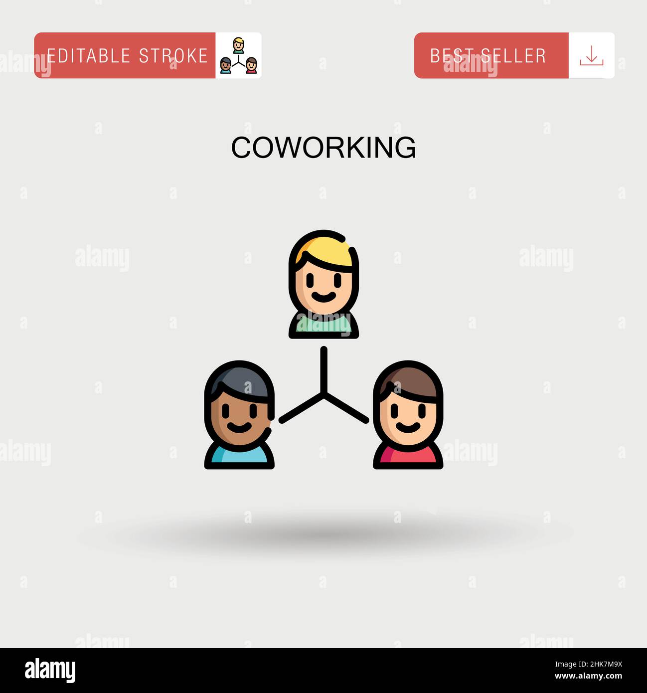 Coworker coworking Stock Vector Images - Alamy