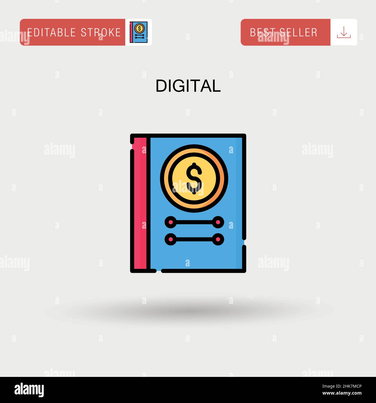 Digital Simple vector icon Stock Vector Image & Art - Alamy