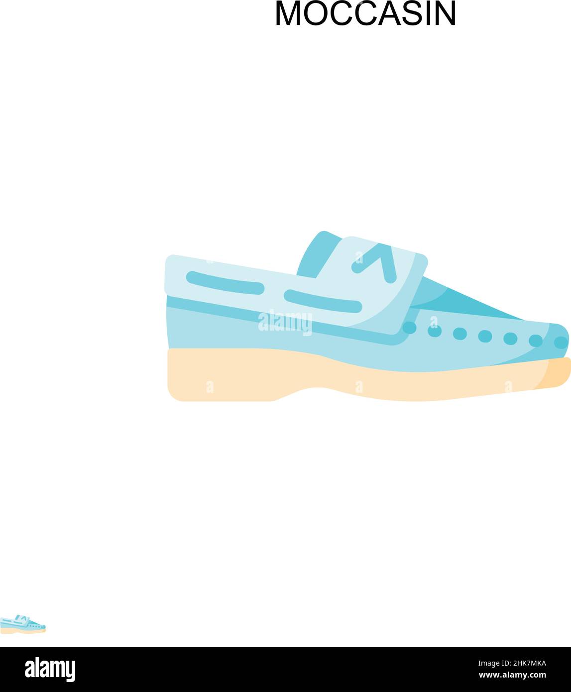 Moccasin Simple vector icon. Illustration symbol design template for ...