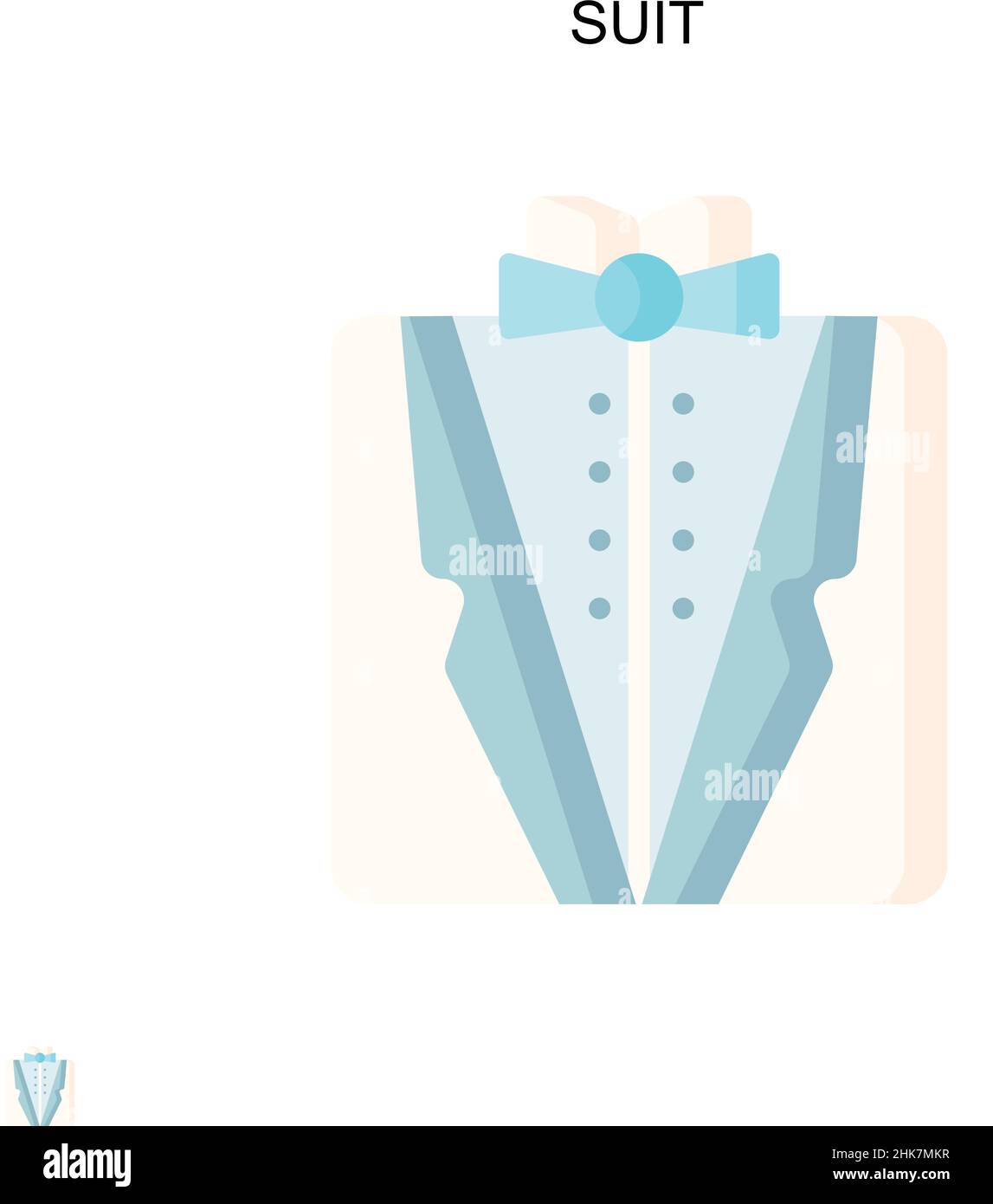 Suit Simple vector icon. Illustration symbol design template for web ...