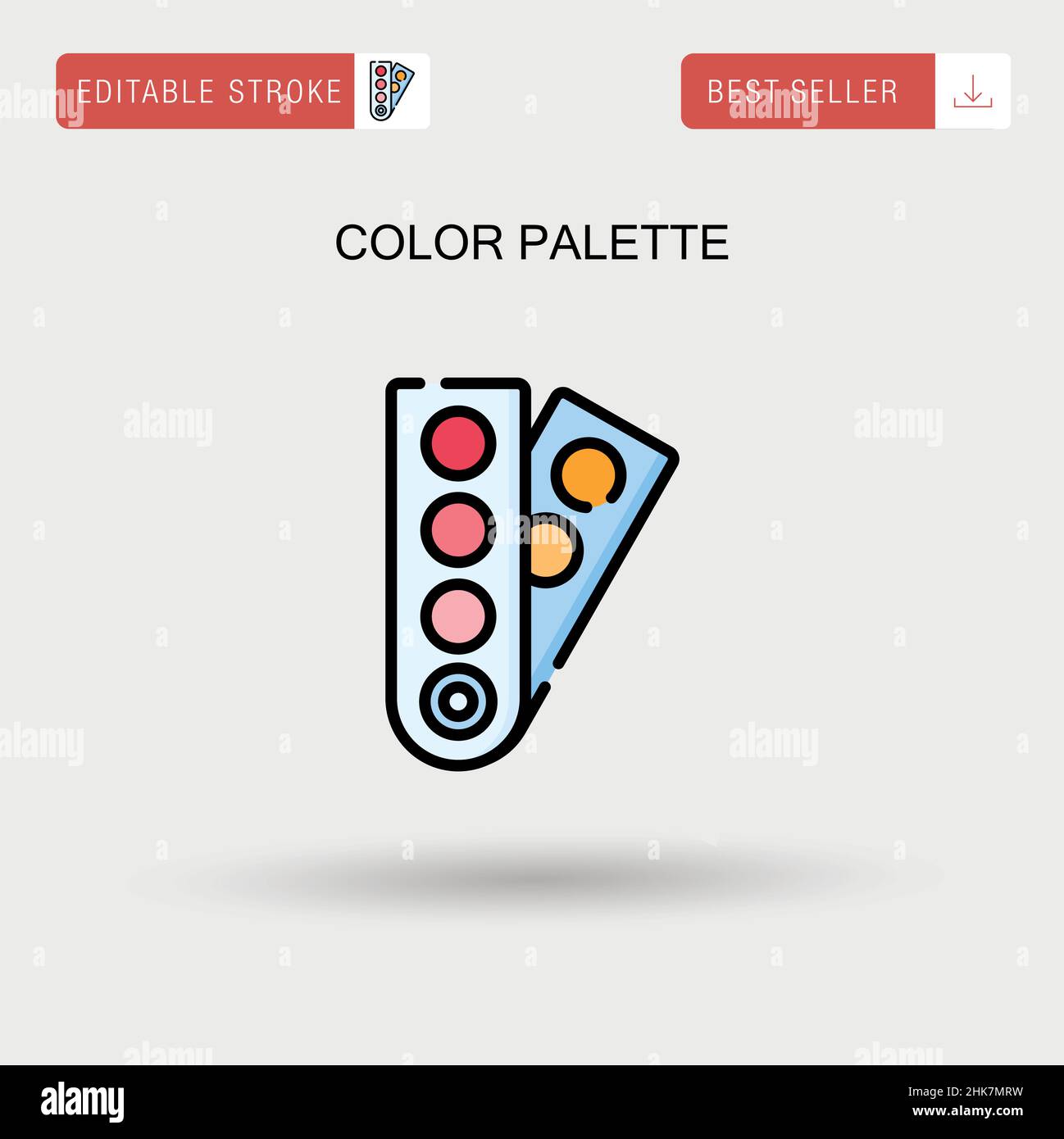 Color palette Simple vector icon Stock Vector Image & Art - Alamy