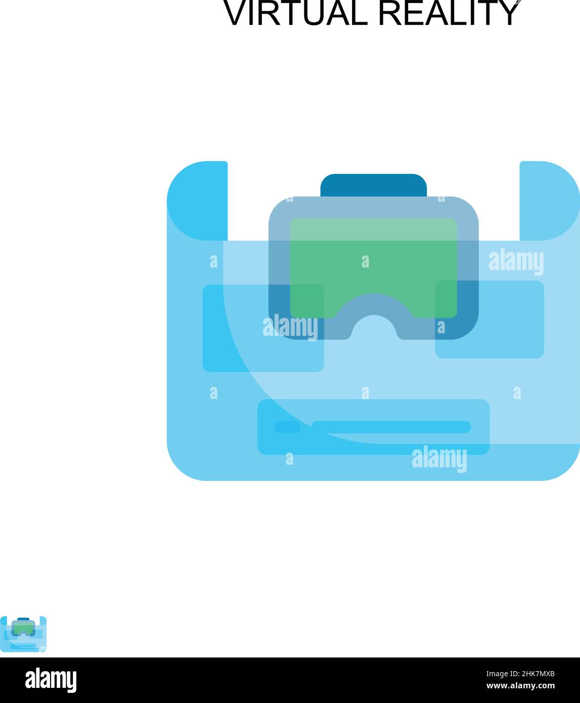 Virtual reality Simple vector icon. Illustration symbol design template ...