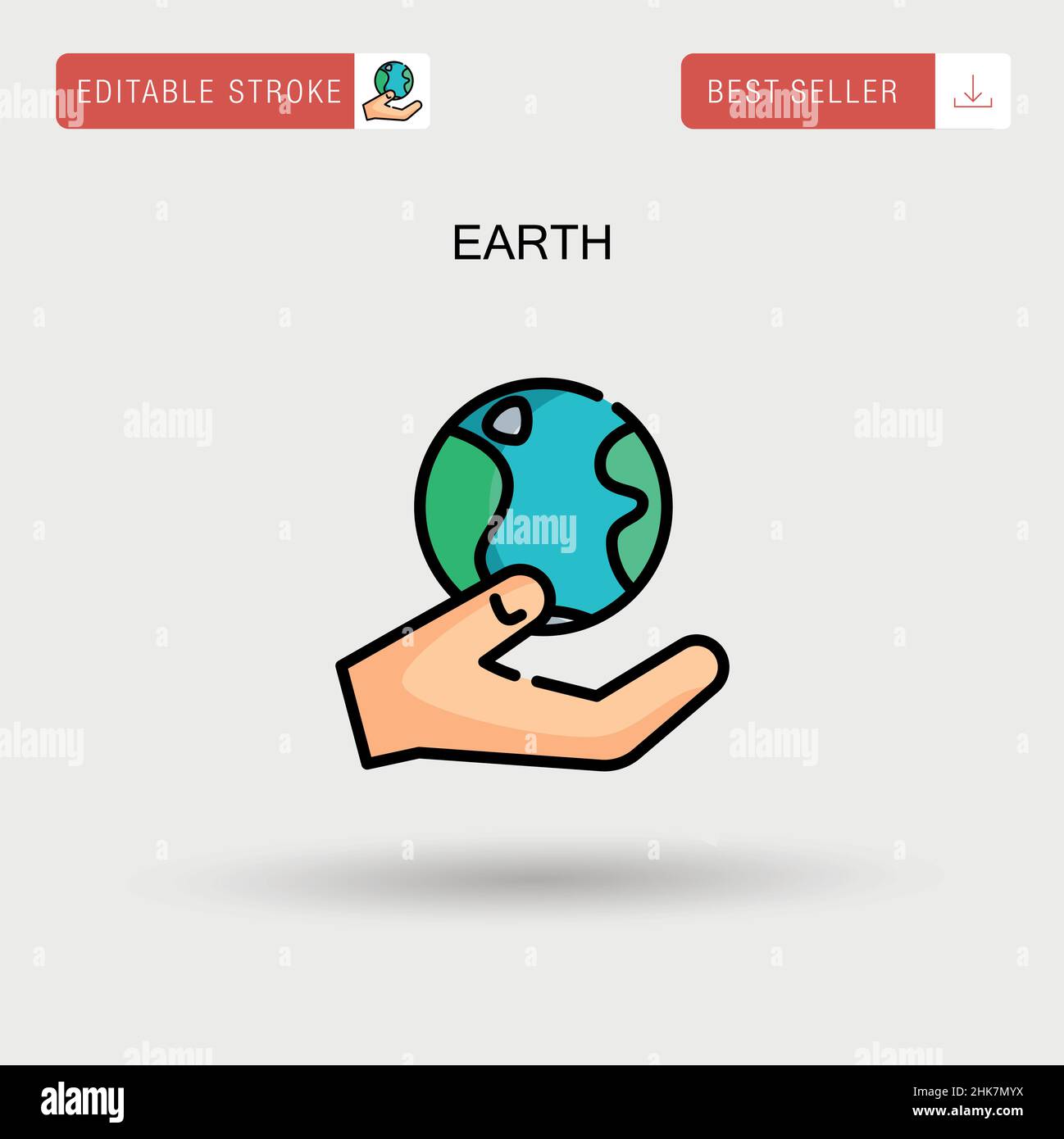 Earth Simple vector icon Stock Vector Image & Art - Alamy