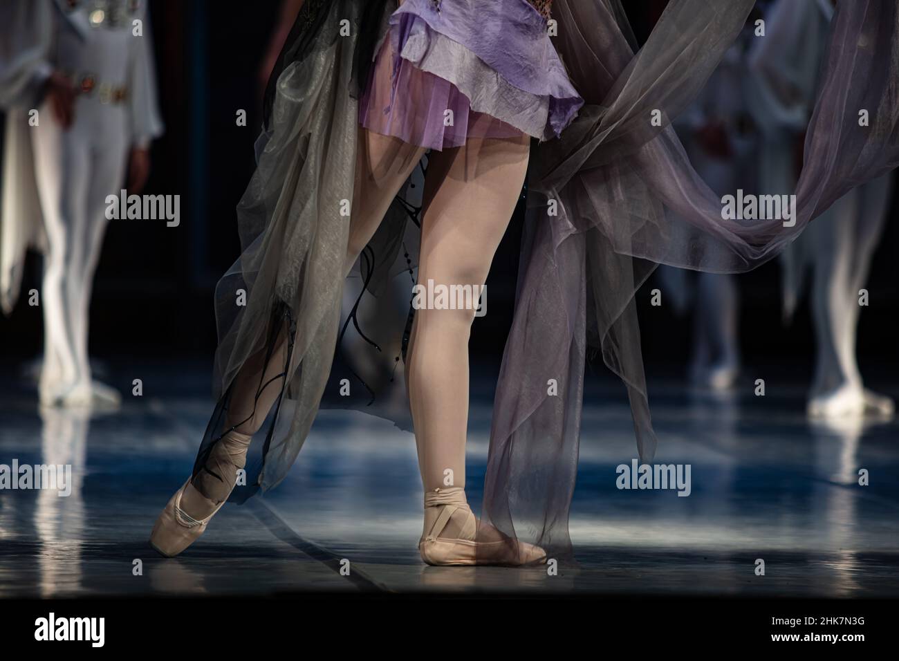 La Esmeralda ballet. Closeup of dancing legs. Ballet wallpaper Stock ...